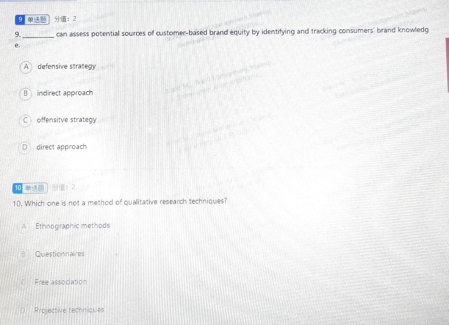 Solved 9. can assess potential sources of customer-based | Chegg.com