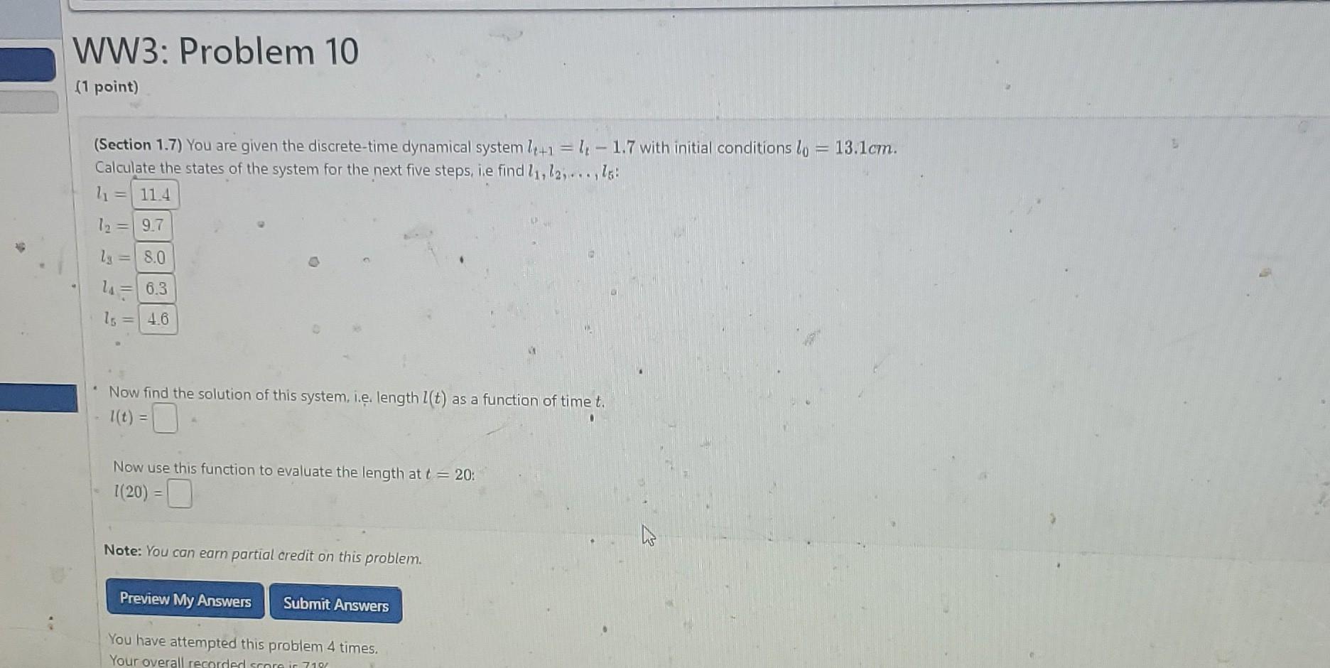Solved (Section 1.7) You are given the discrete-time | Chegg.com