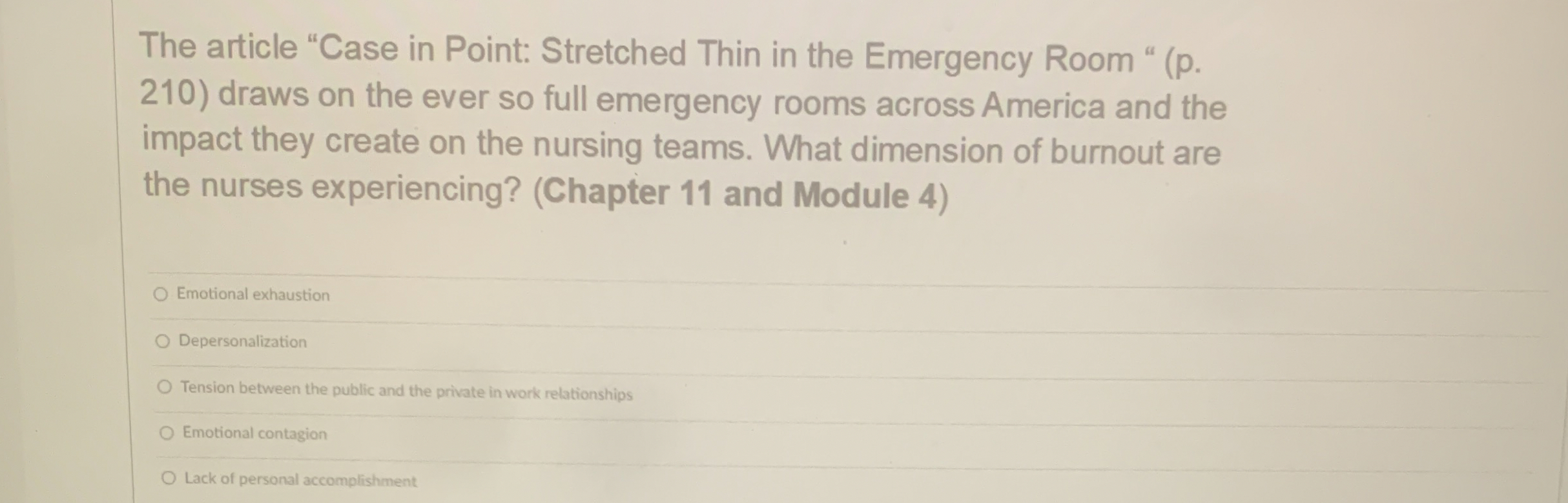 Solved The article "Case in Point: Stretched Thin in the | Chegg.com