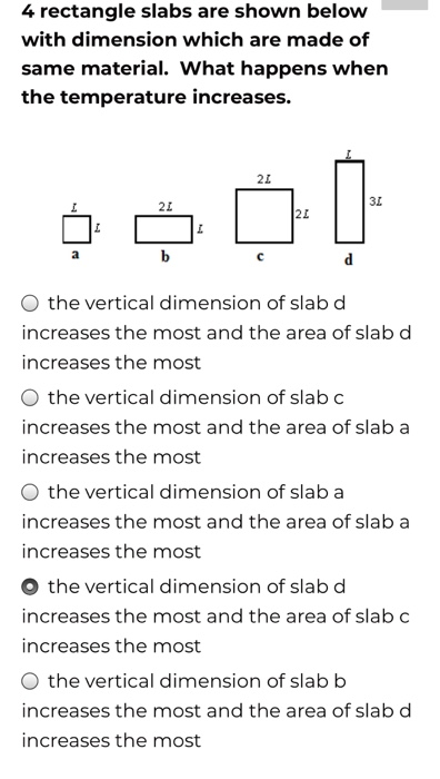 Solved 4 rectangle slabs are shown below with dimension | Chegg.com