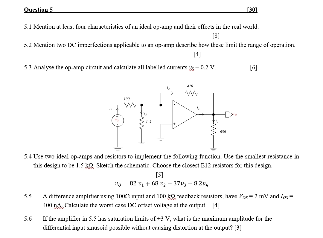 Solved Question 5[30]5.1 ﻿Mention at least four | Chegg.com