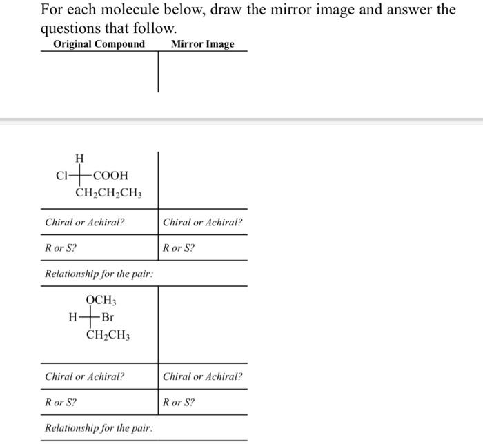 Solved Part 2: Find the Stereocenter One method to determine | Chegg.com