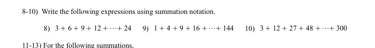 Solved 8-10) ﻿Write the following expressions using | Chegg.com