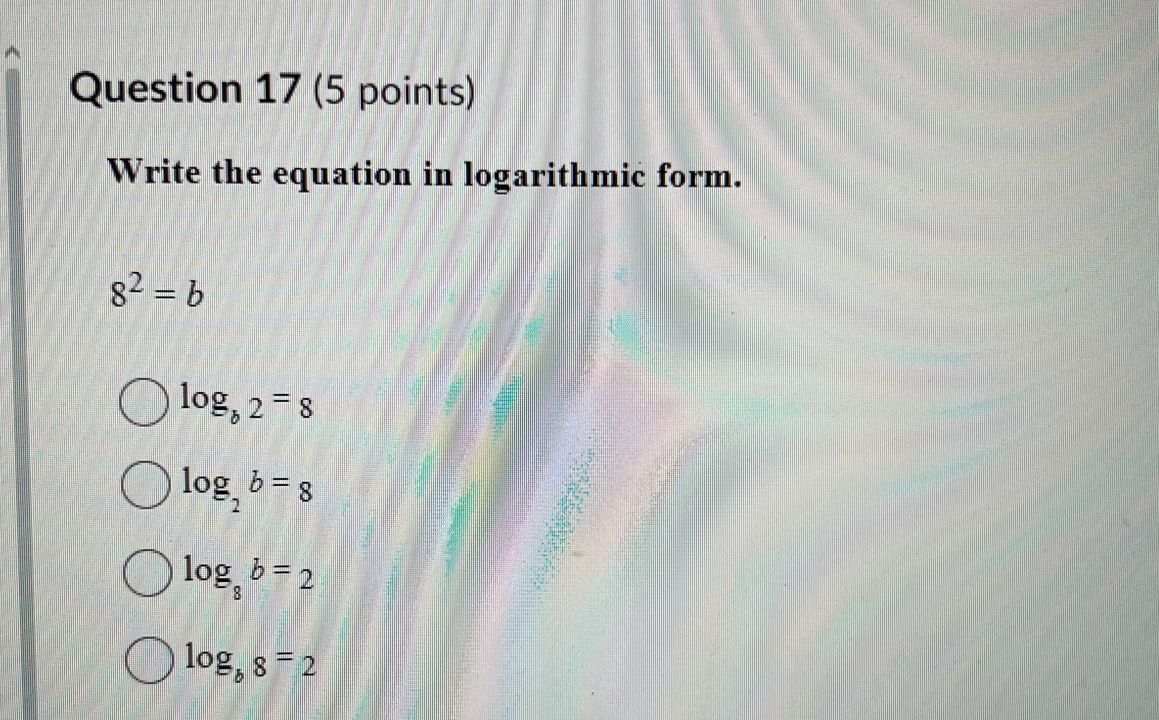 Solved Question 17 (5 ﻿points)Write the equation in | Chegg.com