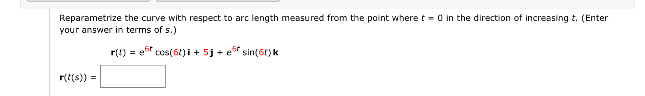 Solved Reparametrize the curve with respect to arc length | Chegg.com