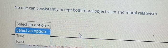 Solved No one can consistently accept both moral objectivism | Chegg.com