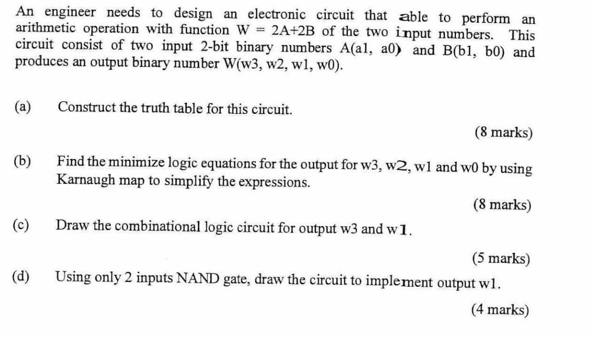 An engineer needs to design an electronic circuit | Chegg.com