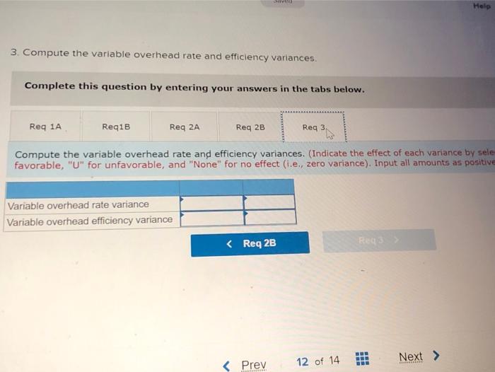 Solved Problem 10-14 (Static) Basic Variance Analysis | Chegg.com