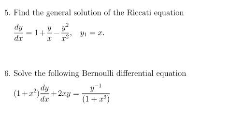 Solved 1. Solve the given equation, use the recommended | Chegg.com