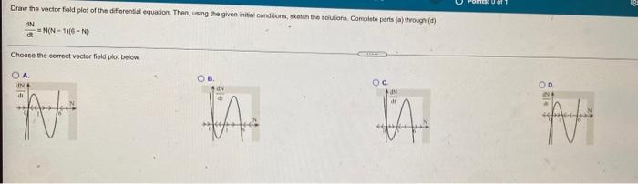 Solved ONGO Draw the vector field plot of the differential | Chegg.com
