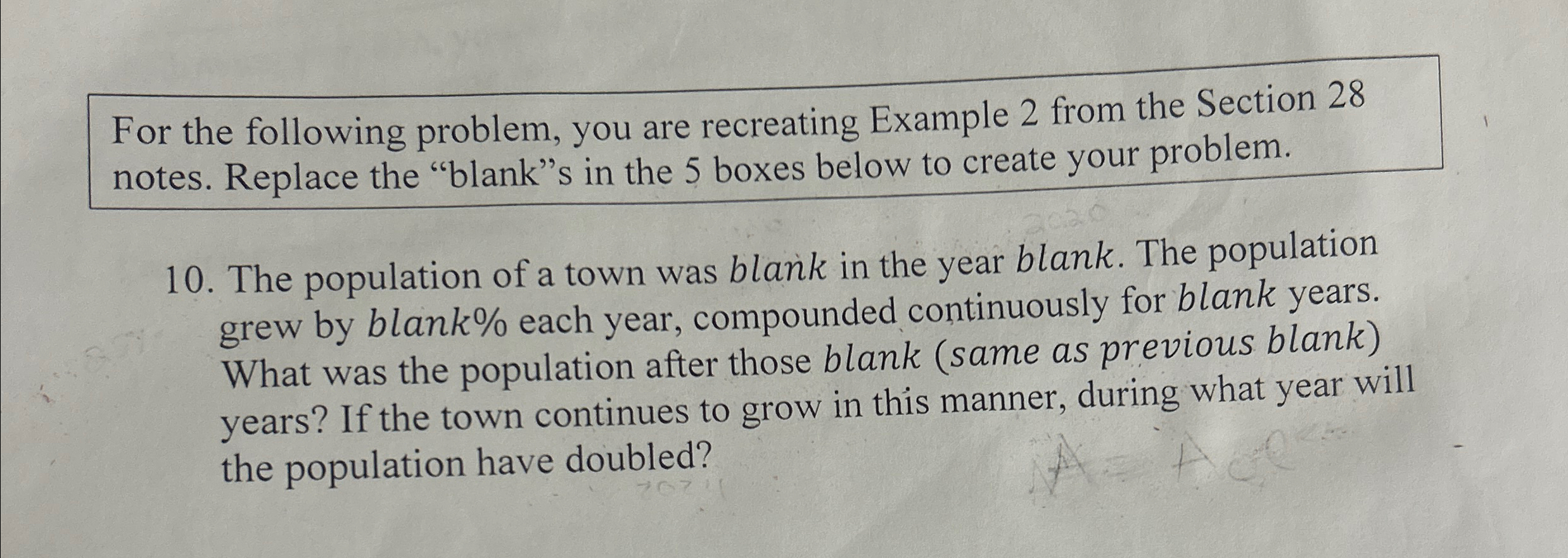 Solved For the following problem, you are recreating Example | Chegg.com