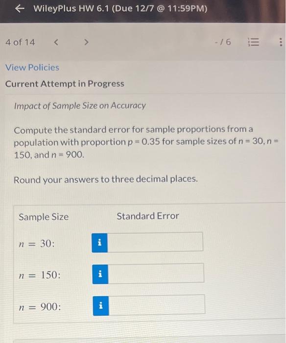 Solved Compute the standard error for sample proportions | Chegg.com
