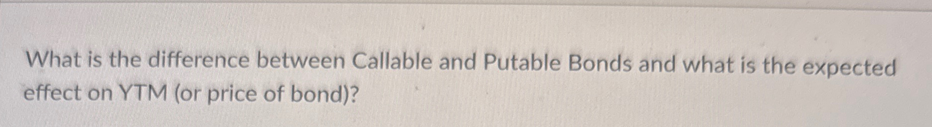 High Quality SOLUTION What is the difference between Callable and ...