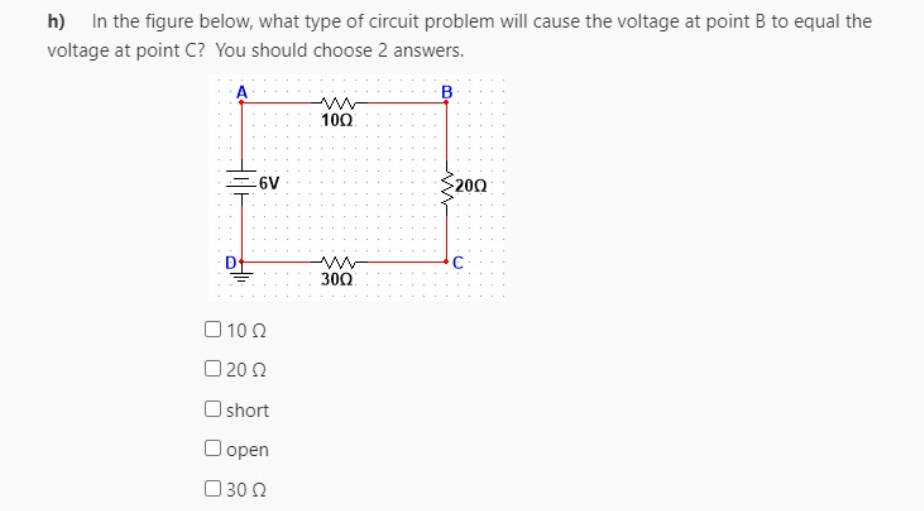 Solved h) In the figure below, what type of circuit problem | Chegg.com