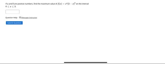 Solved If a and b are positive numbers, find the maximum | Chegg.com