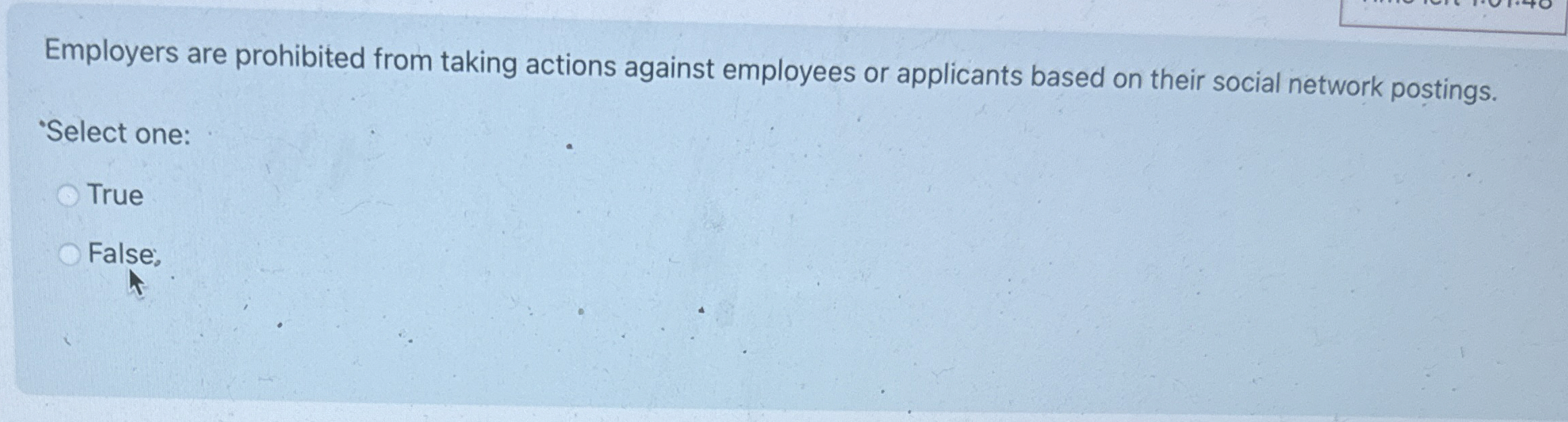 Solved Employers are prohibited from taking actions against | Chegg.com