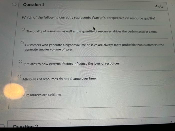 Solved Which of the following correctly represents Warren's | Chegg.com