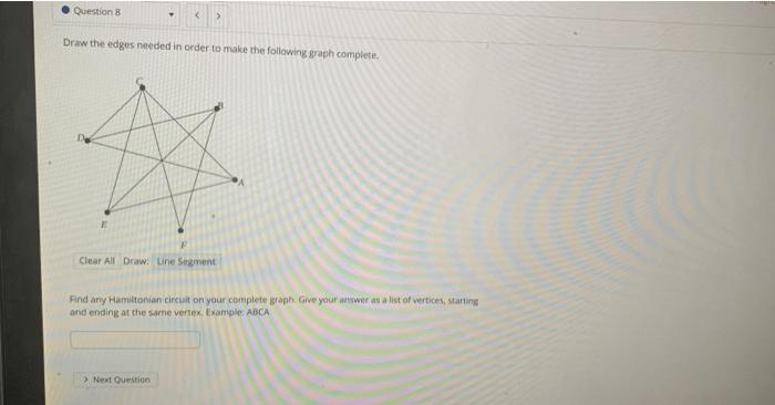 Solved Question 8 > Draw the edges needed in order to make | Chegg.com