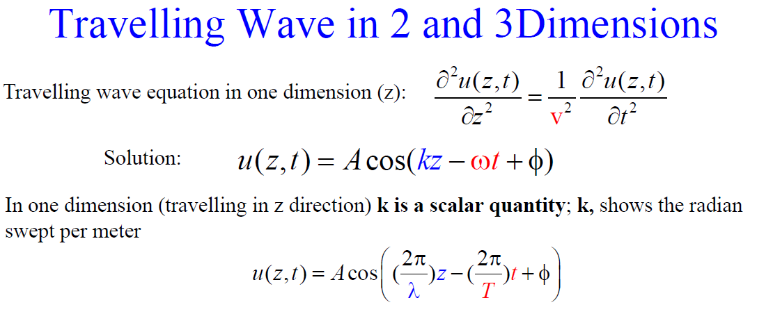 Solved explain the travveling wave and explain the formulas | Chegg.com