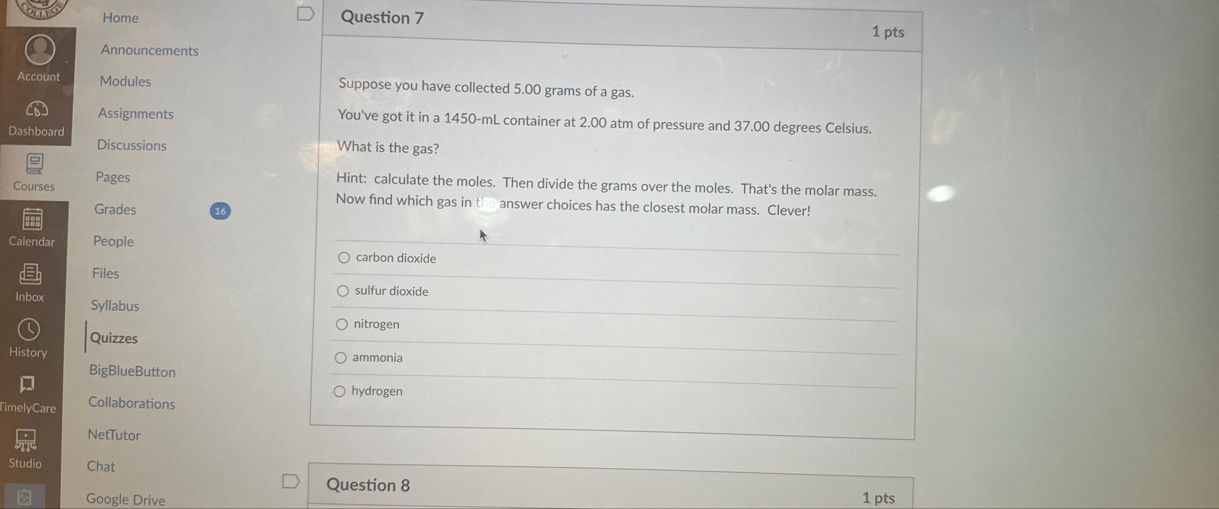 Solved Question | Chegg.com