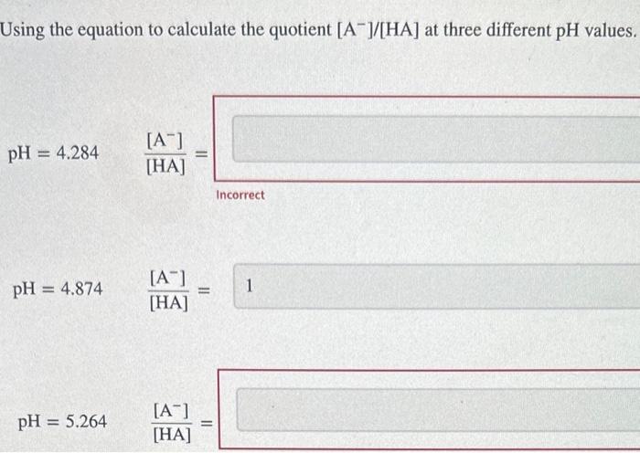 Using the equation to calculate the quotient | Chegg.com