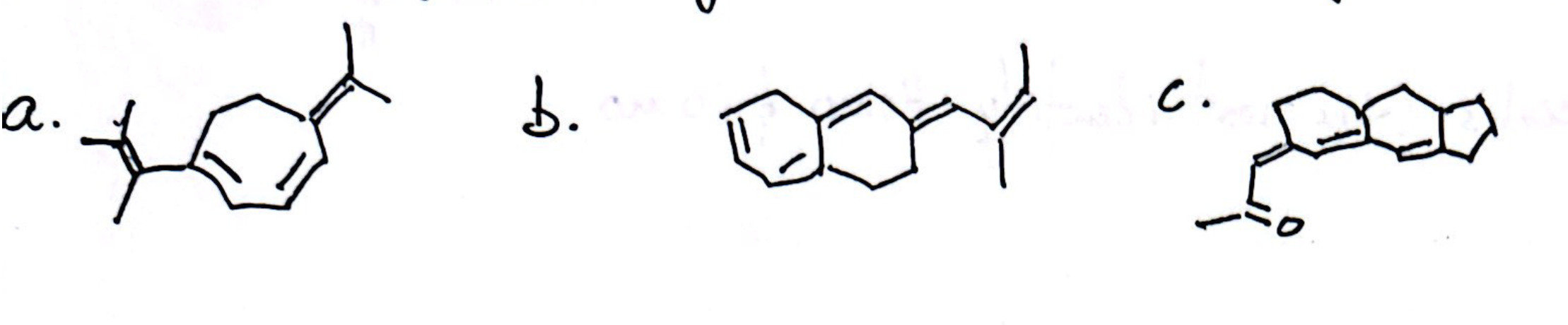 Solved Calculate Lambda max for each of the molecules shown | Chegg.com