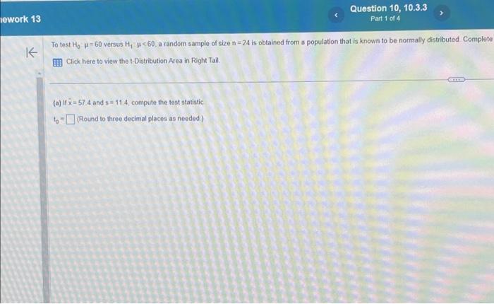 Solved Ework 13 K Question 10 10 3 3 Part 1 Of 4 To Test