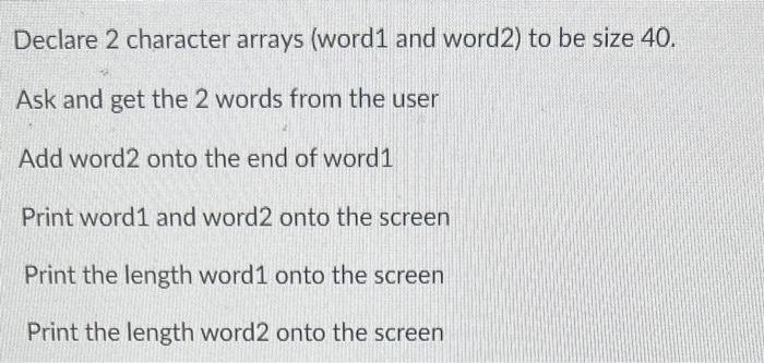 Solved Given this code: strncat(word1, word2, 5); | Chegg.com