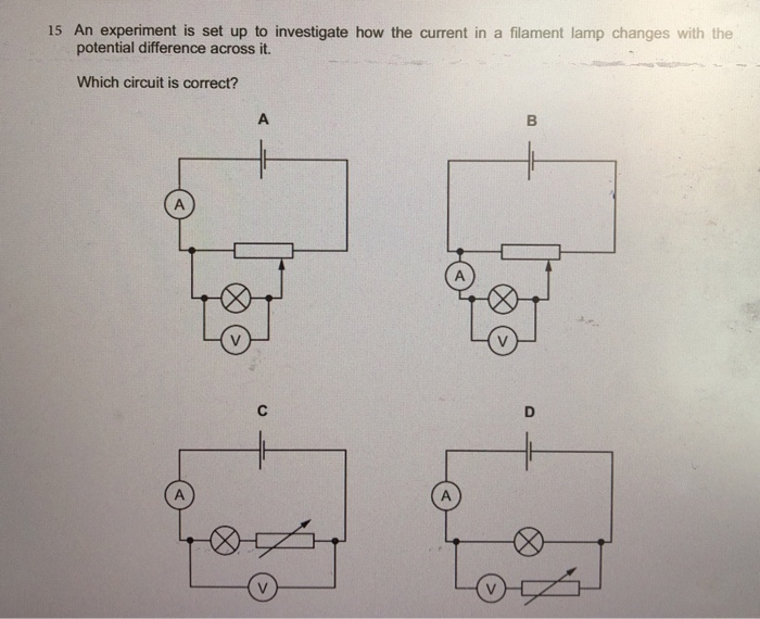 Solved 15 An experiment is set up to investigate how the | Chegg.com