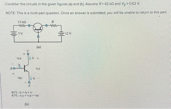 Solved Consider the circuits in the given figures (a) and | Chegg.com