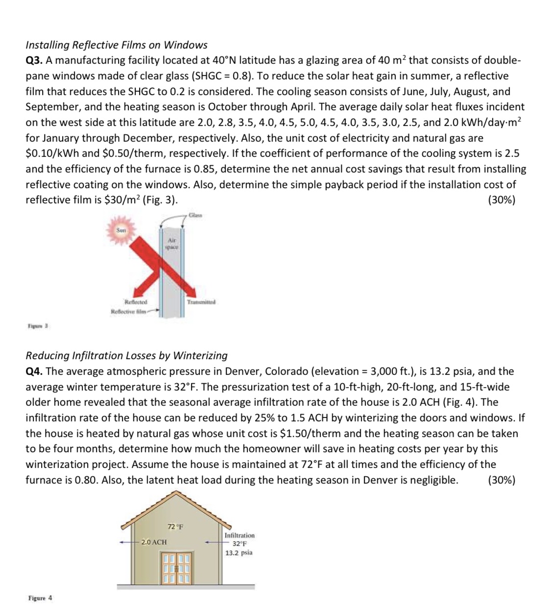 Solved Installing Reflective Films on WindowsQ3. ﻿A | Chegg.com