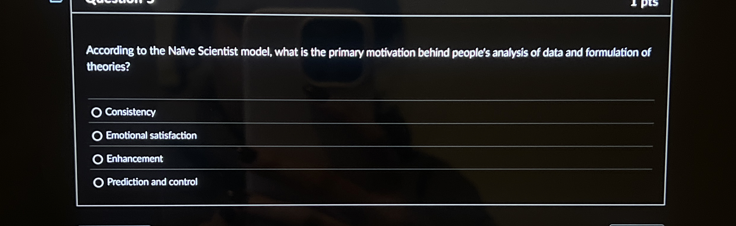 Solved According to the Naive Scientist model, what is the | Chegg.com