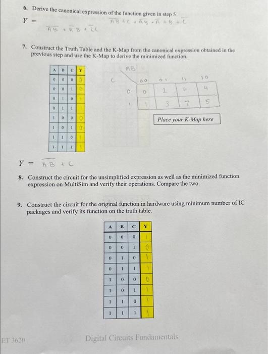 Lab 4 Logic Minimization Objectives Upon