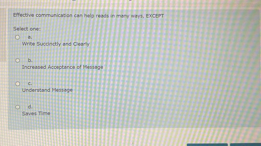 Solved Effective communication can help reads in many ways, | Chegg.com