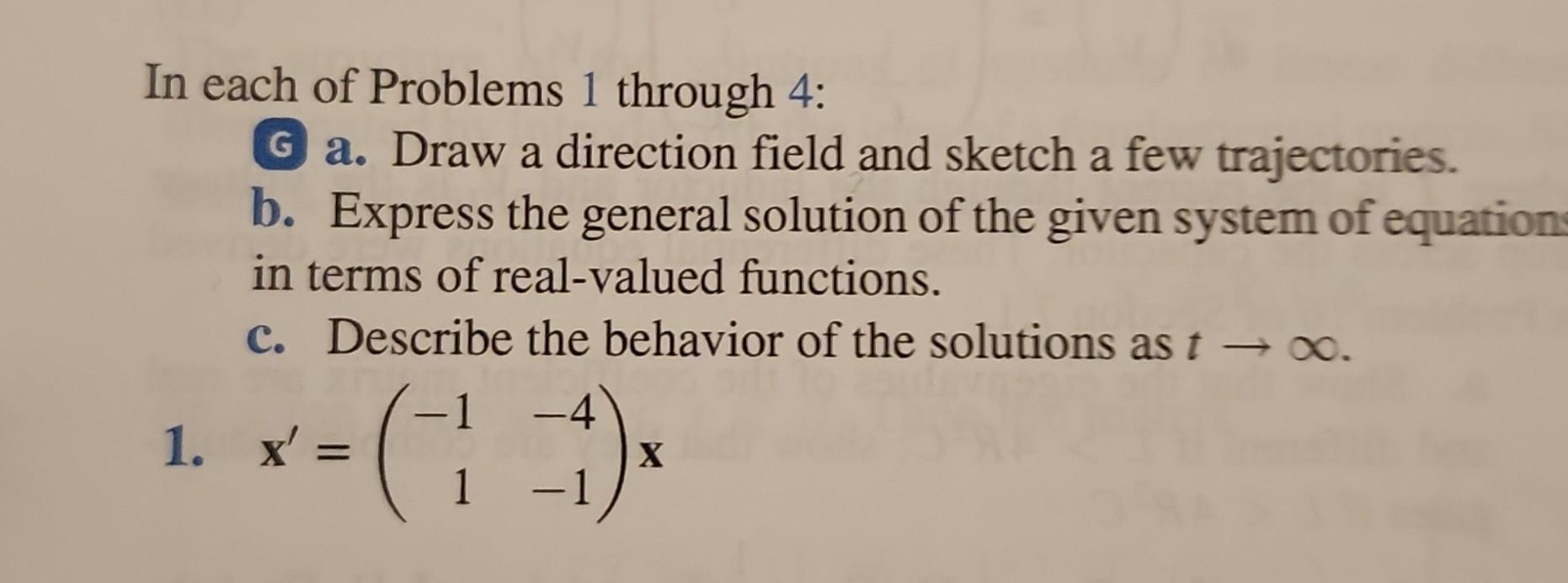 Solved In each of Problems 1 through 4: G a. Draw a | Chegg.com