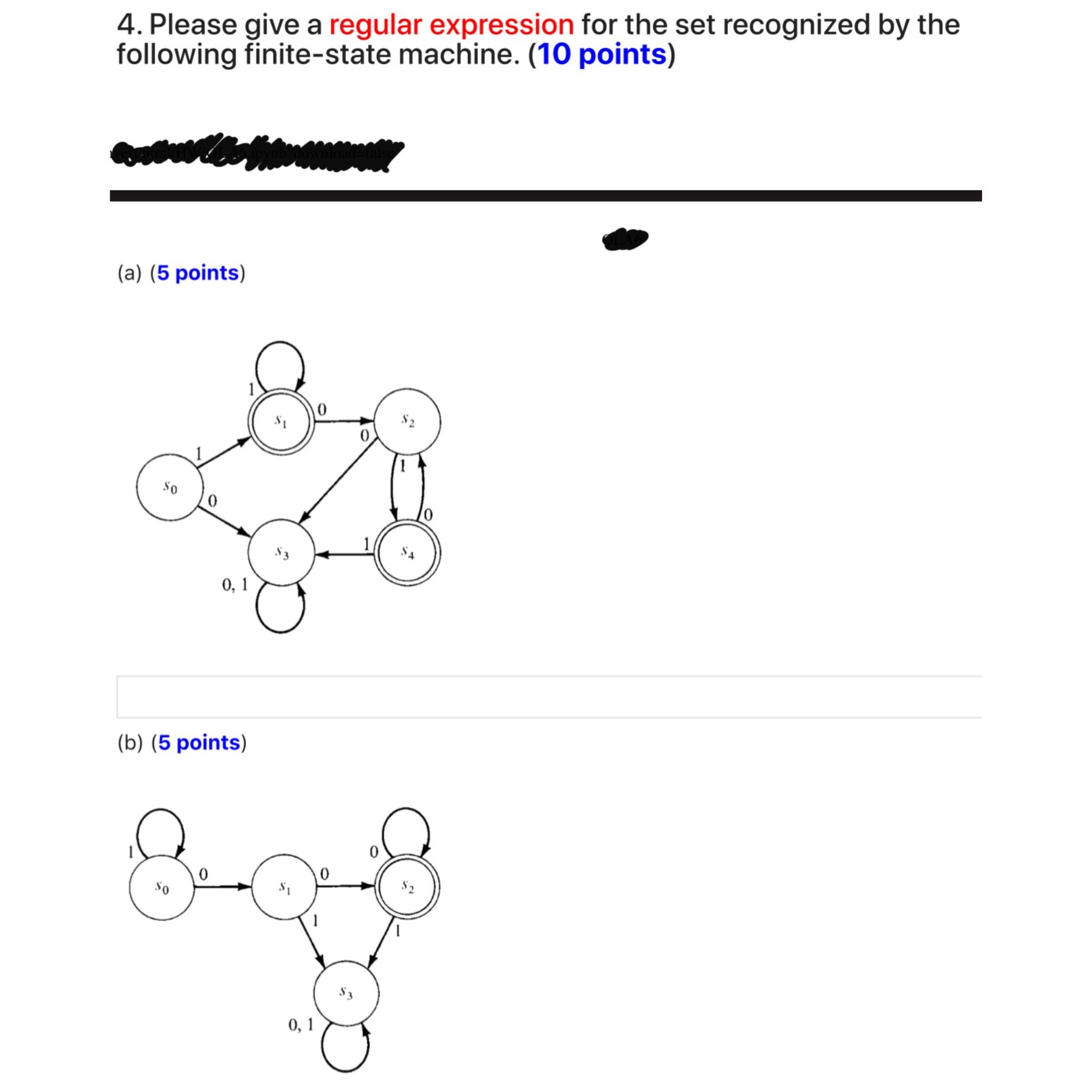 Solved Please give a regular expression for the set | Chegg.com