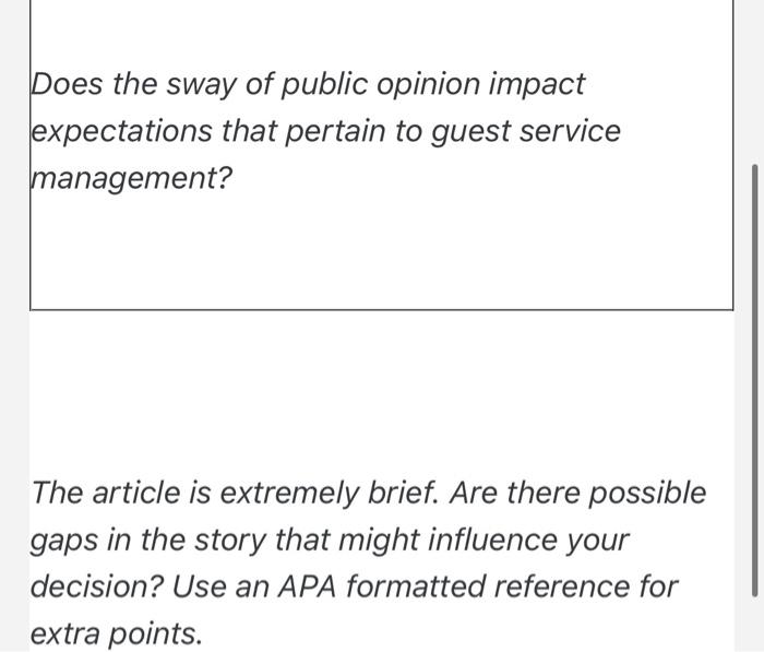 Solved The customer is always right, right?.......Errrrm, | Chegg.com