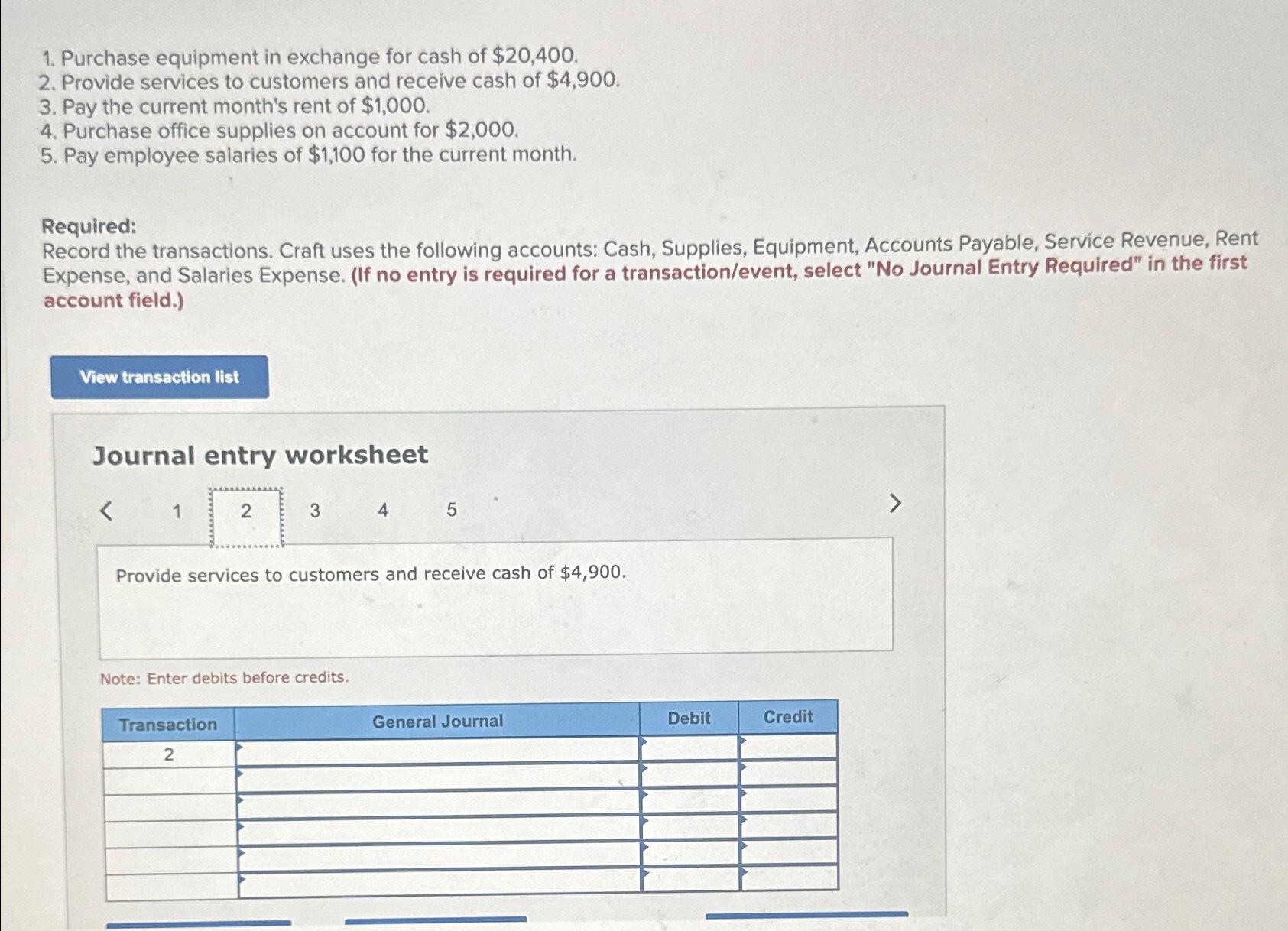 Solved Purchase equipment in exchange for cash of | Chegg.com