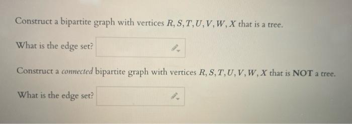 Solved Construct a graph that is a tree with vertices P, Q, | Chegg.com