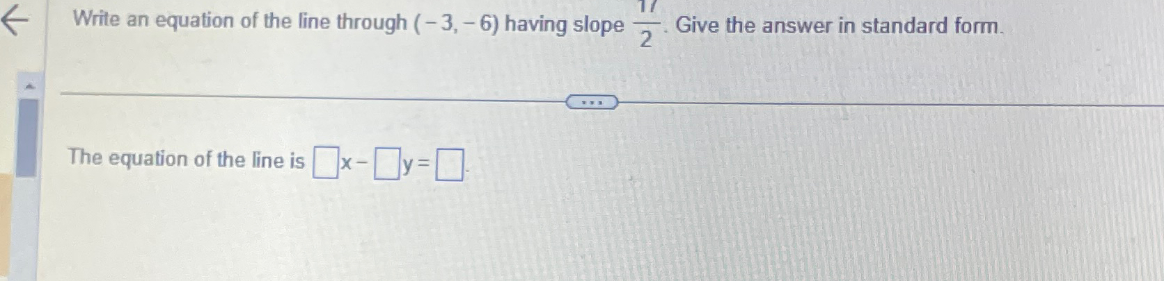 Solved Write An Equation Of The Line Through 3 6 ﻿having