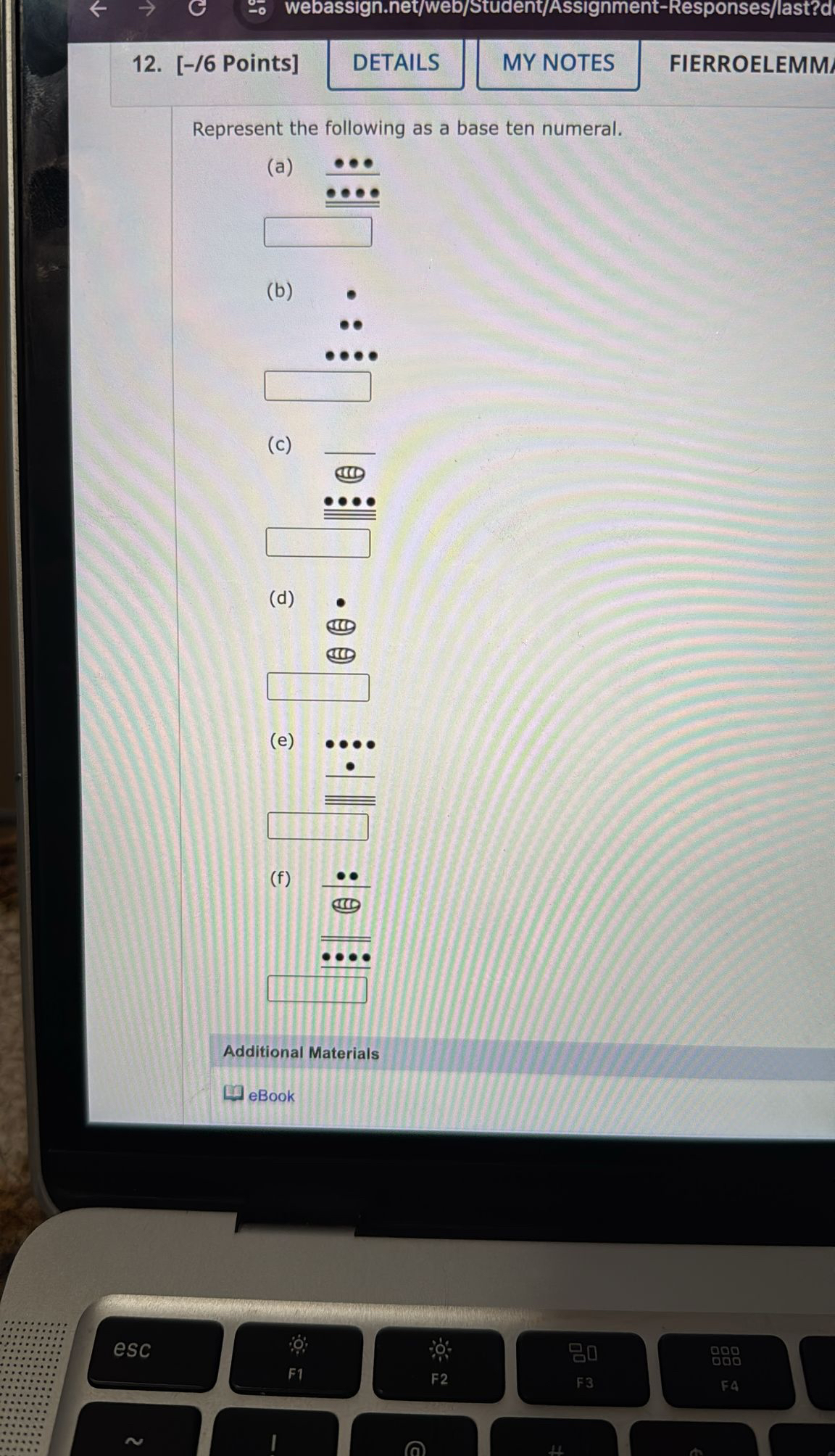 Solved Represent the following as a base ten | Chegg.com