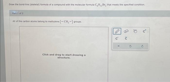 Solved Draw the bond-line (skeletal) formula of a compound | Chegg.com