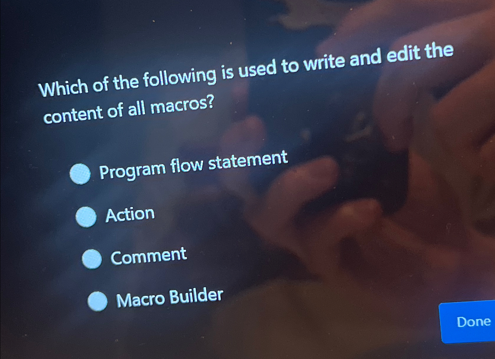 Solved Which of the following is used to write and edit the | Chegg.com
