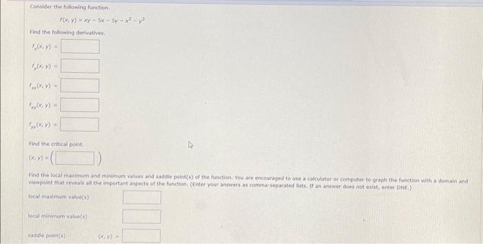 Solved Consider the following function. | Chegg.com