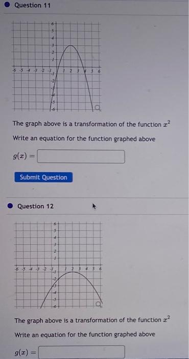 Solved Question 16 The graph above is a transformation of | Chegg.com