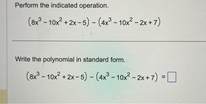 Solved Perform the indicated operation. | Chegg.com