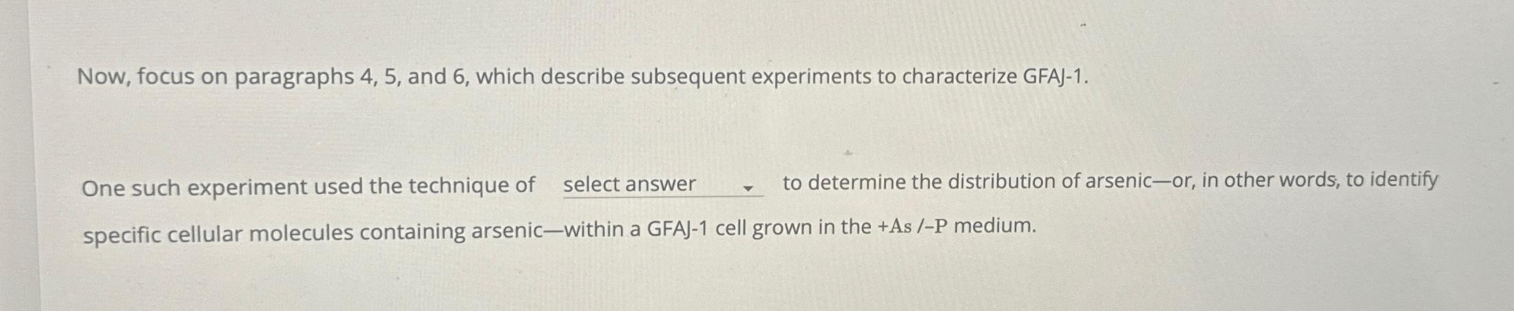 Solved Now, focus on paragraphs 4,5, ﻿and 6, ﻿which describe | Chegg.com