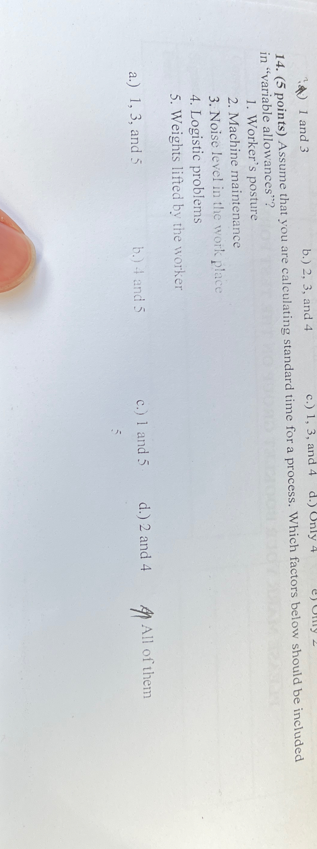 Solved 1 ﻿and 3b.) 2,3 , ﻿and 4c.) 1,3 , ﻿and 414. ( 5 | Chegg.com