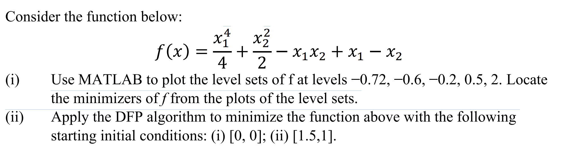 Solved Consider the function | Chegg.com