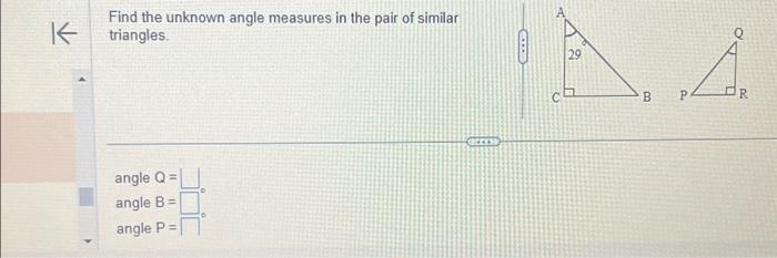 Solved Find the unknown angle measures in the pair of | Chegg.com